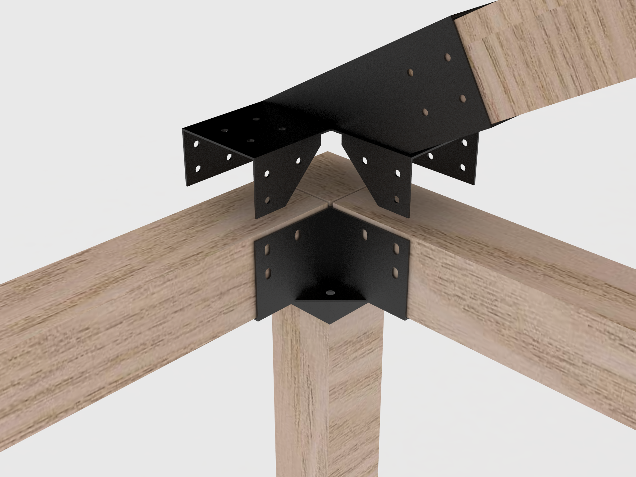 30° Single Pergola Kit for 4x4 Wood Posts – Meruzy